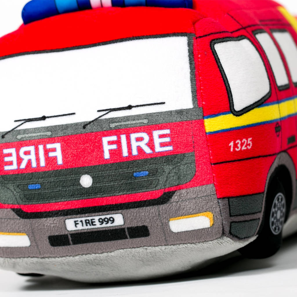 British Fire Engine Soft Toy By The London Toy Company ...