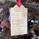 Bespoke Baby's First Christmas Wooden Tag Decoration By Betsy Benn ...