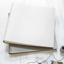 personalised natural tones leather photo album by begolden ...