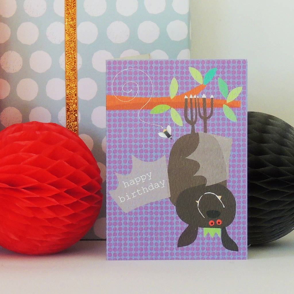 happy birthday bat card by kali stileman publishing ...