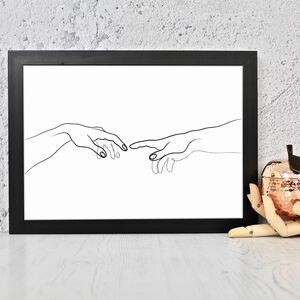 Reaching Out For Human Touch Art Print By Adam Regester Design