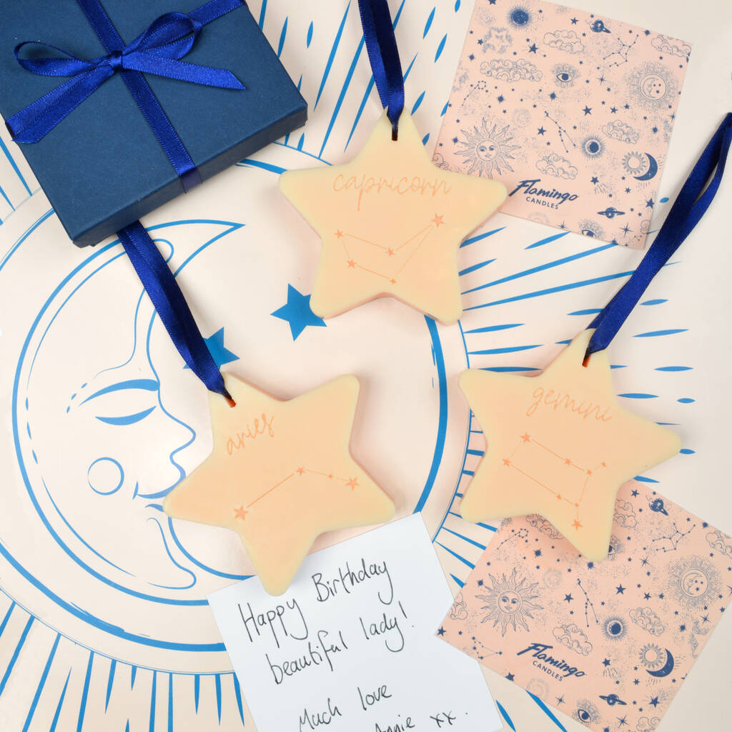 Zodiac Scent Star Letterbox Gift By Flamingo Candles ...