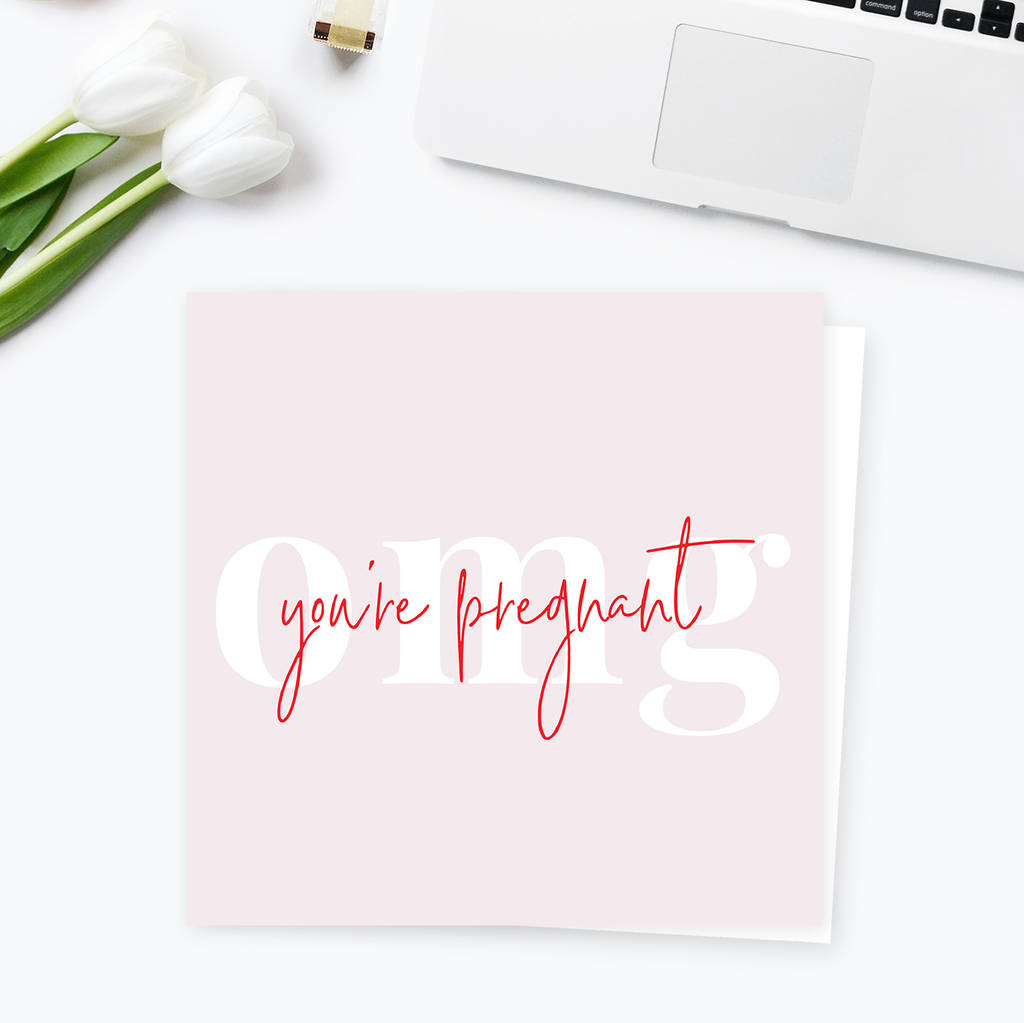 Omg You're Pregnant Congratulations Card By Paper And Wool ... Omg You're Pregnant Congratulations Card By Paper And Wool ...