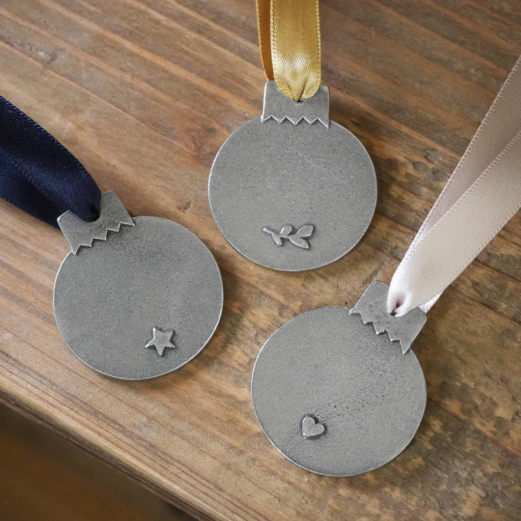 personalised mini motif christmas bauble by kutuu | notonthehighstreet.com