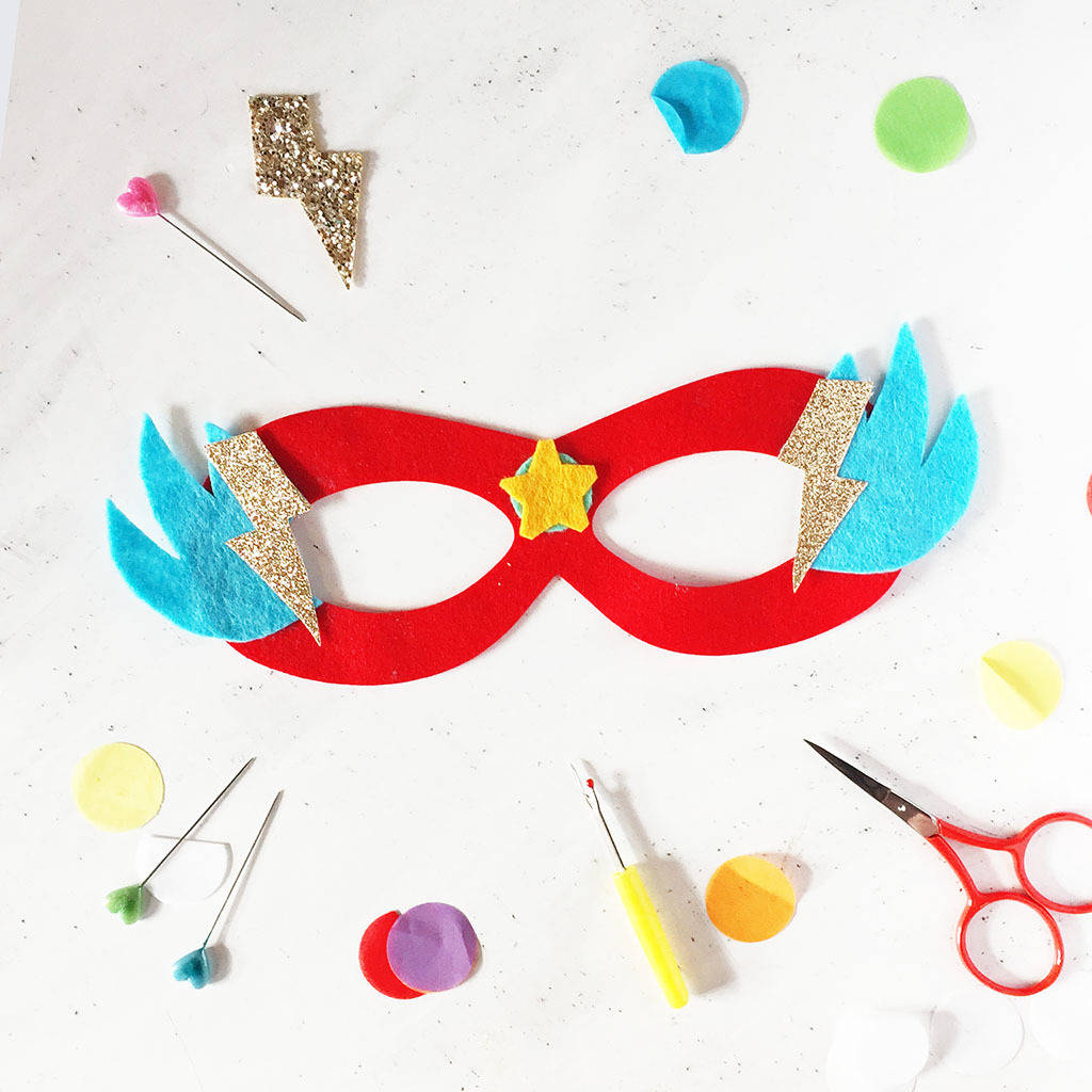 Superhero Mask Making Craft Kit By The Make Arcade Notonthehighstreet