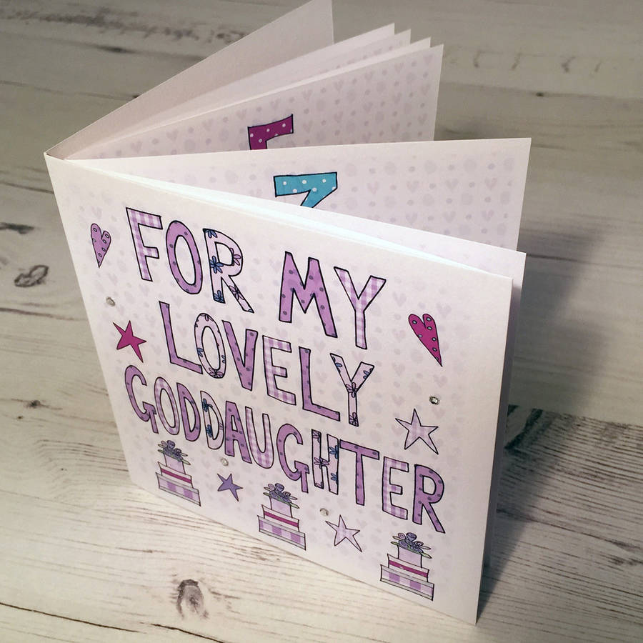 personalised goddaughter/ godson wedding book card by claire sowden ...