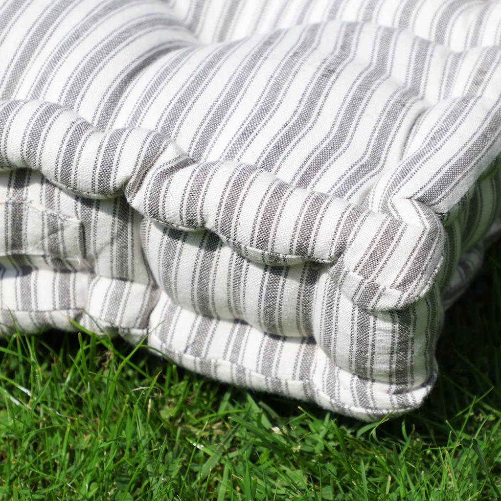 Extra Large Vintage Stripe Garden Lawn Mattress Cushion By Dibor ...