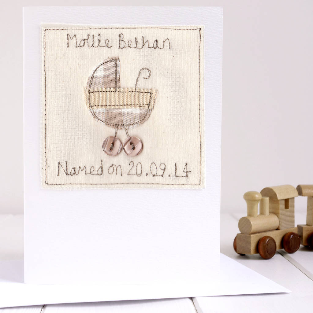 personalised naming day card by milly and pip | notonthehighstreet.com