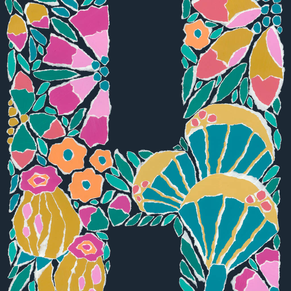 Letter H Original Artwork By jessica graham