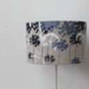 Botanical Lampshade White, Navy And Pale Blue By Emma Purdie ...