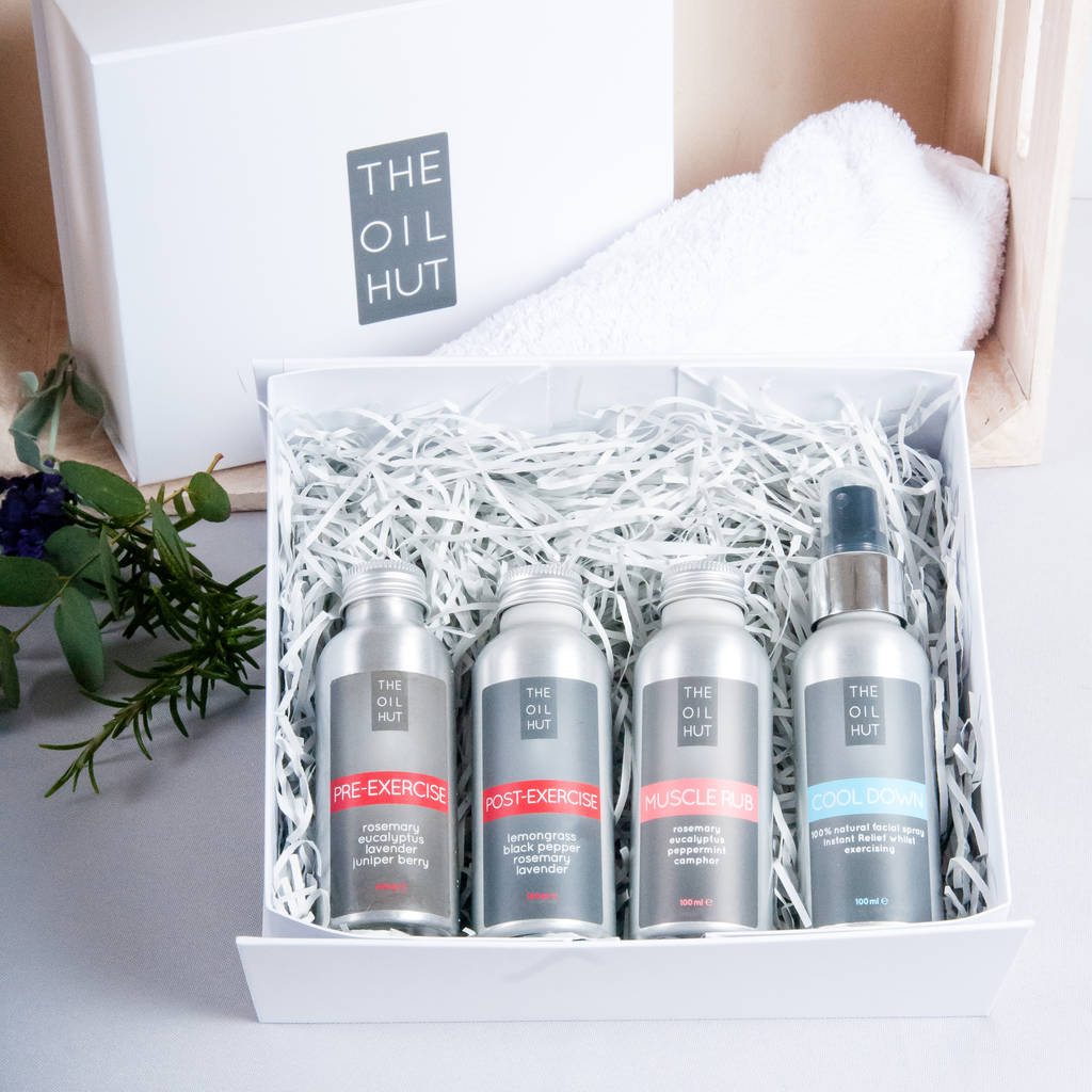 exercise gift box by the oil hut | notonthehighstreet.com