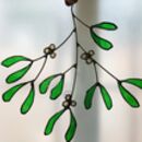 Stained Glass Mistletoe Bunch Decoration By Lil' Rabbitfoot ...