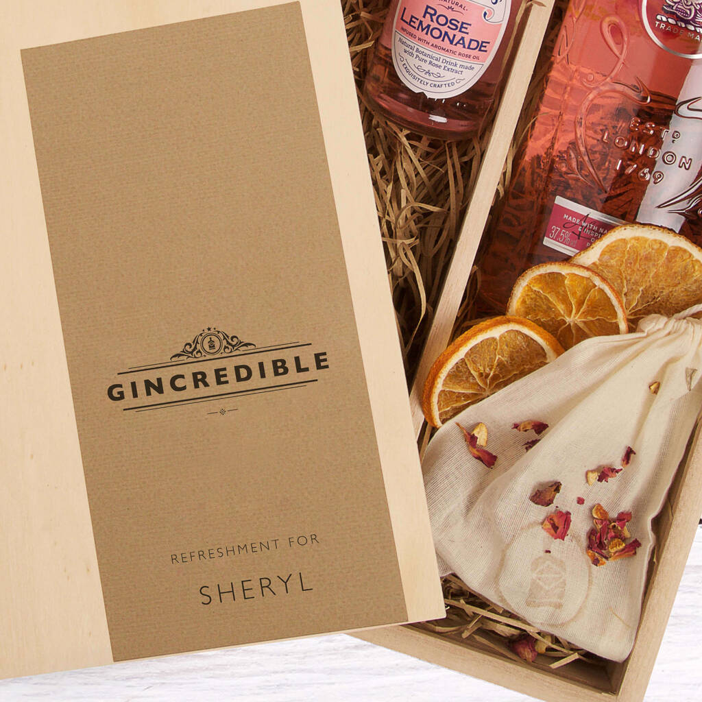 Personalised Gordon's Pink Gin Gift Set With Lemonade By SpiritSmith ...