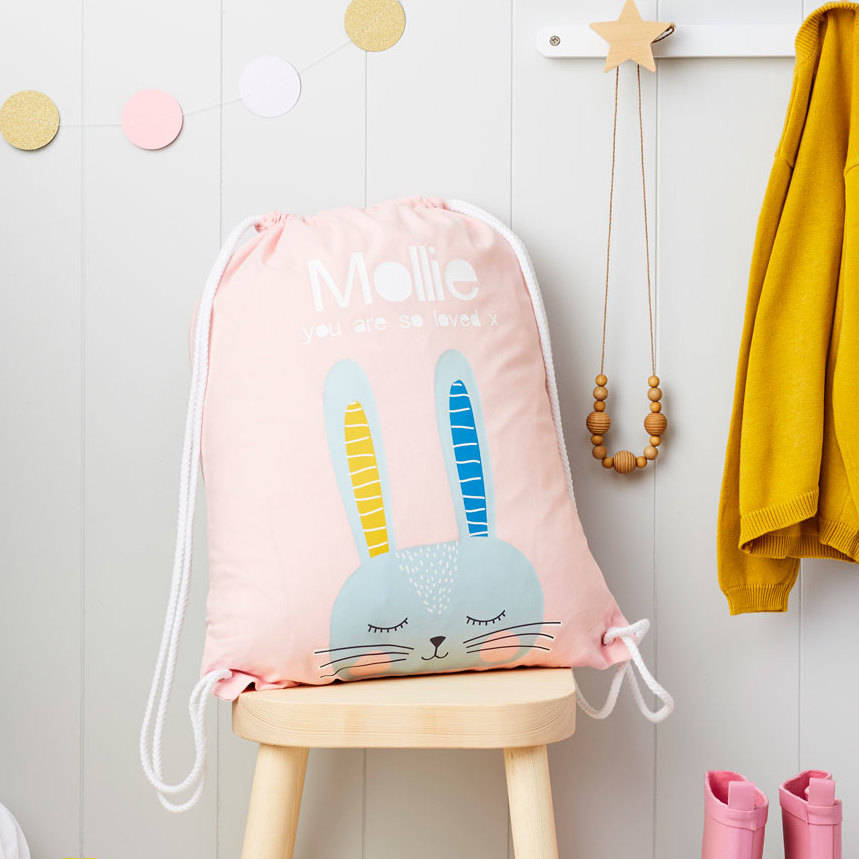 Children's Personalised Rabbit Kit Bag By TillieMint ...