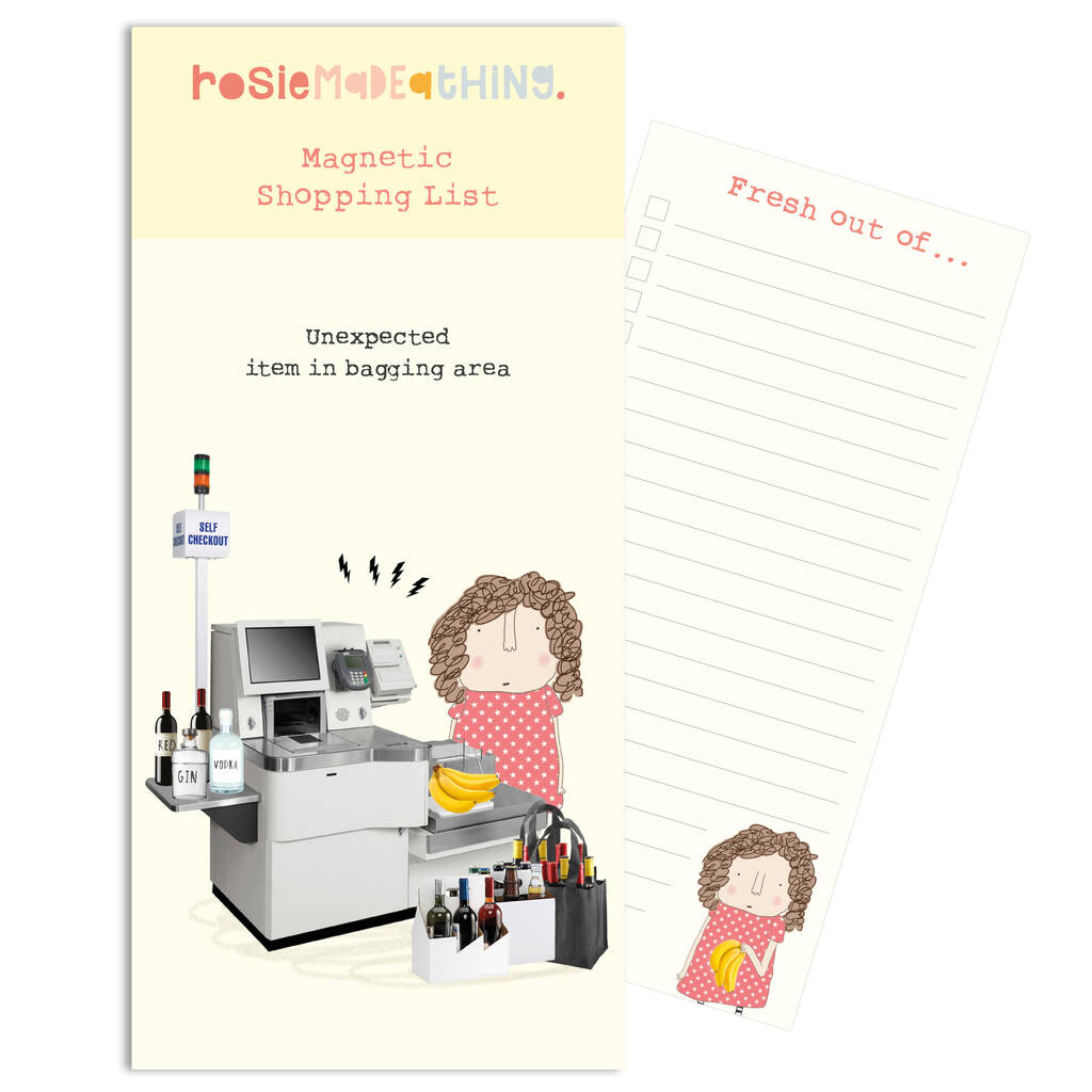 Bagging Area Magnetic List Pad By Rosie Made A Thing