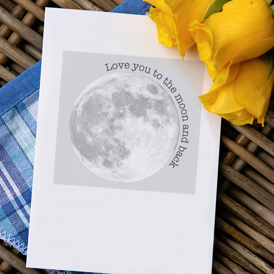 Personalised Moon Card By So Close | notonthehighstreet.com