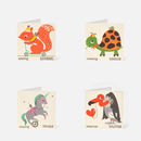 A To Z Greeting Card By Noodoll | notonthehighstreet.com