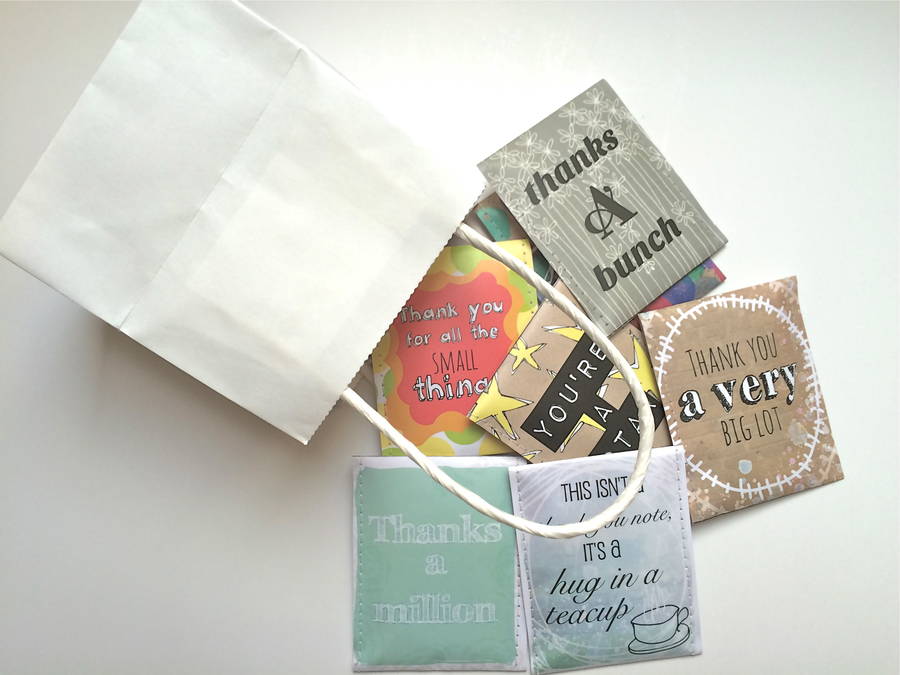 thank you tea gift set by victoria mae designs | notonthehighstreet.com