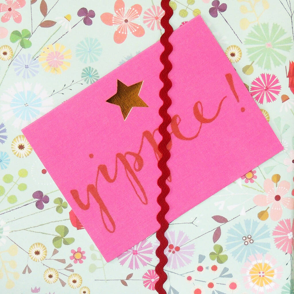 Mini Yippee! Card By Kali Stileman Publishing | notonthehighstreet.com