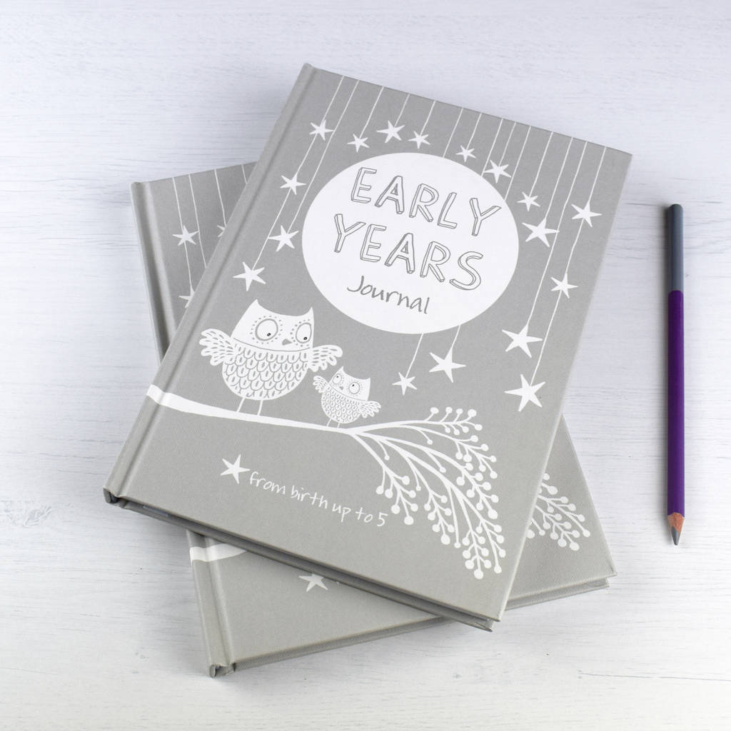 early years: grey, baby to five years record journal by glad gifts ...