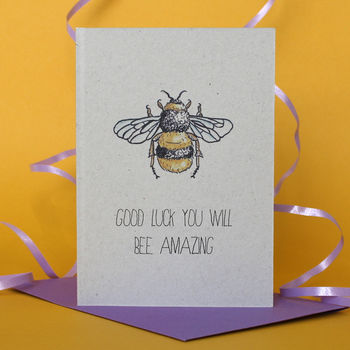 Good Luck … Bee Amazing Card By Adam Regester Design ...