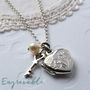 Sterling Silver Sweet Heart Locket Necklace By Martha Jackson Sterling ...