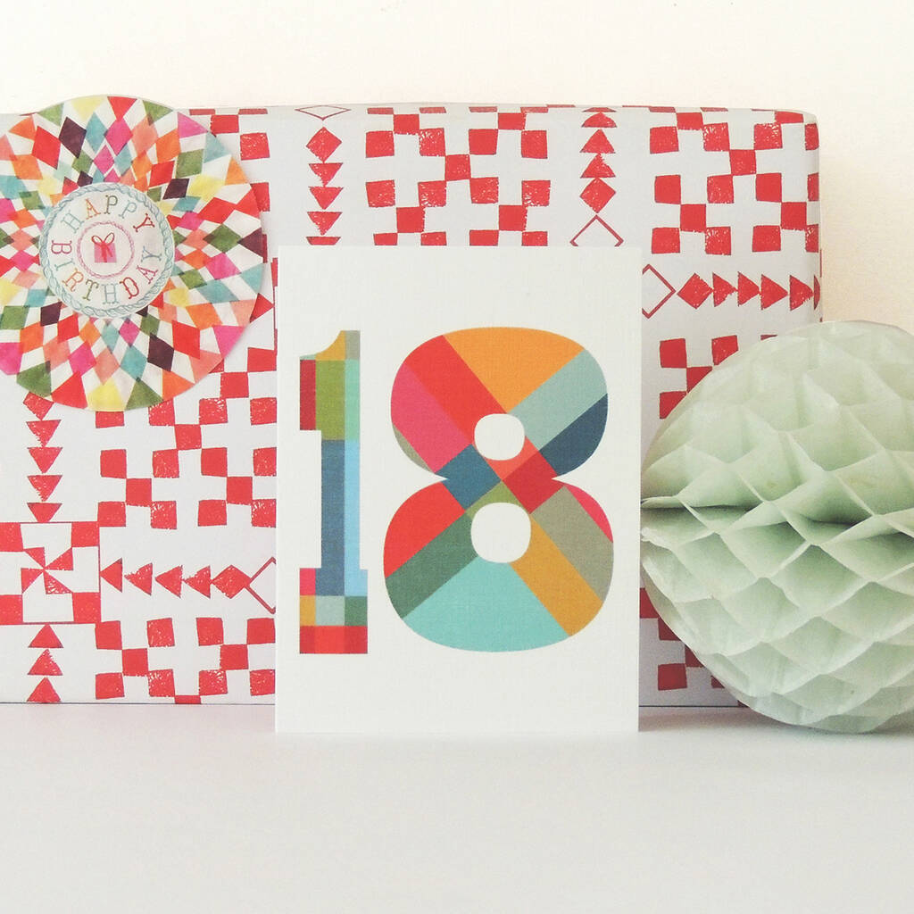 Mini Number Eighteen Card By Kali Stileman Publishing ...