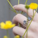 storm sterling silver stacking rings with labradorite by alison moore ...