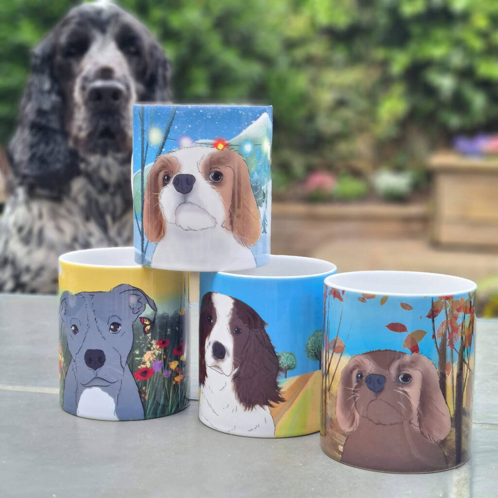 Personalised Dog Mugs Set Of Four By aFewHomeTruths ...