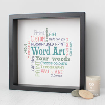 Personalised Word Art Gift For Her By Hope and Love