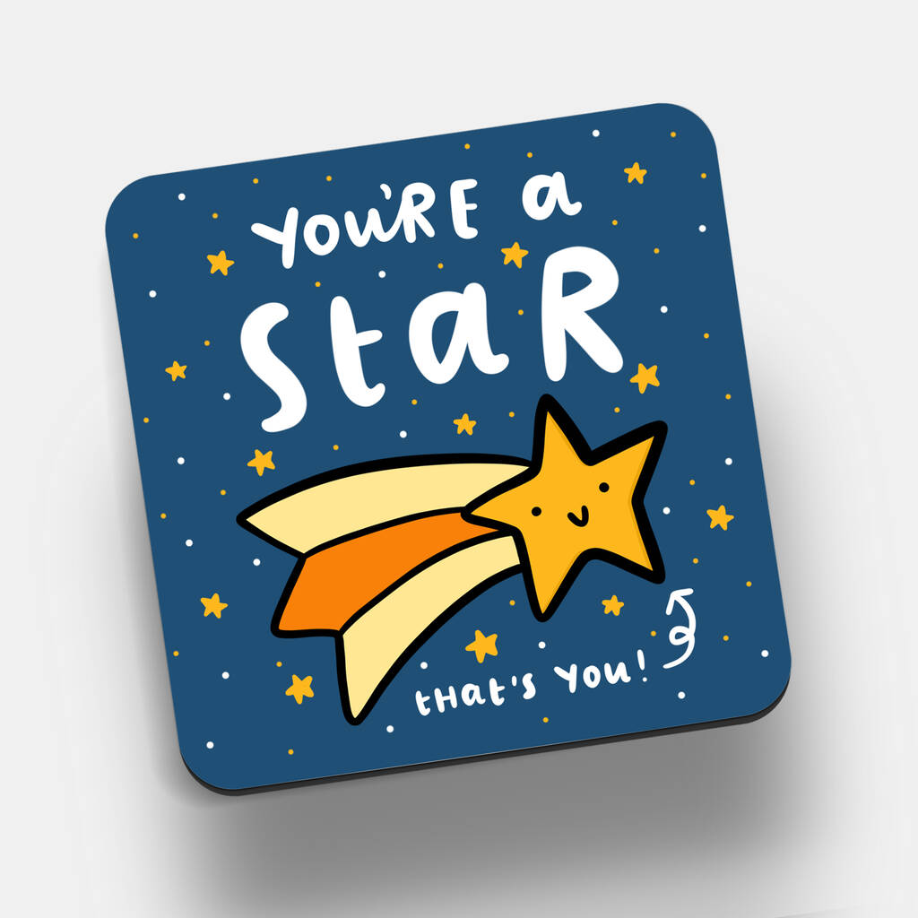 'You're A Star' Coaster By Arrow Gift Co | notonthehighstreet.com