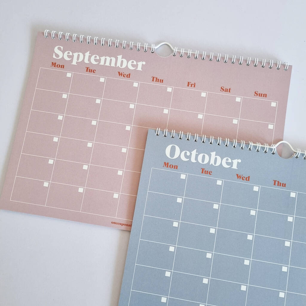 Pastel Rainbow Calendar Undated | Start Any Month By Once Upon A ...