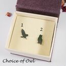 Sterling Silver Owl Cufflinks By Fragment Designs | notonthehighstreet.com