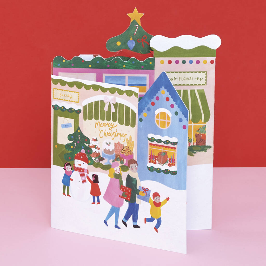 'Merry Christmas' Town Card By Raspberry Blossom