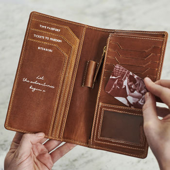 Travel Wallet With Personalisation By Vida Vida | notonthehighstreet.com