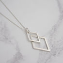 diamond geometric necklace by elizabeth designs | notonthehighstreet.com