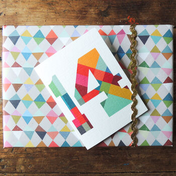 Mini Number Fourteen Card By Kali Stileman Publishing