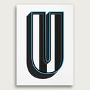 Newcastle United Football Alphabet Typography Prints By Dinkit ...