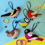 'Garden Birds' Felt Decoration Kit By The Make Arcade ...