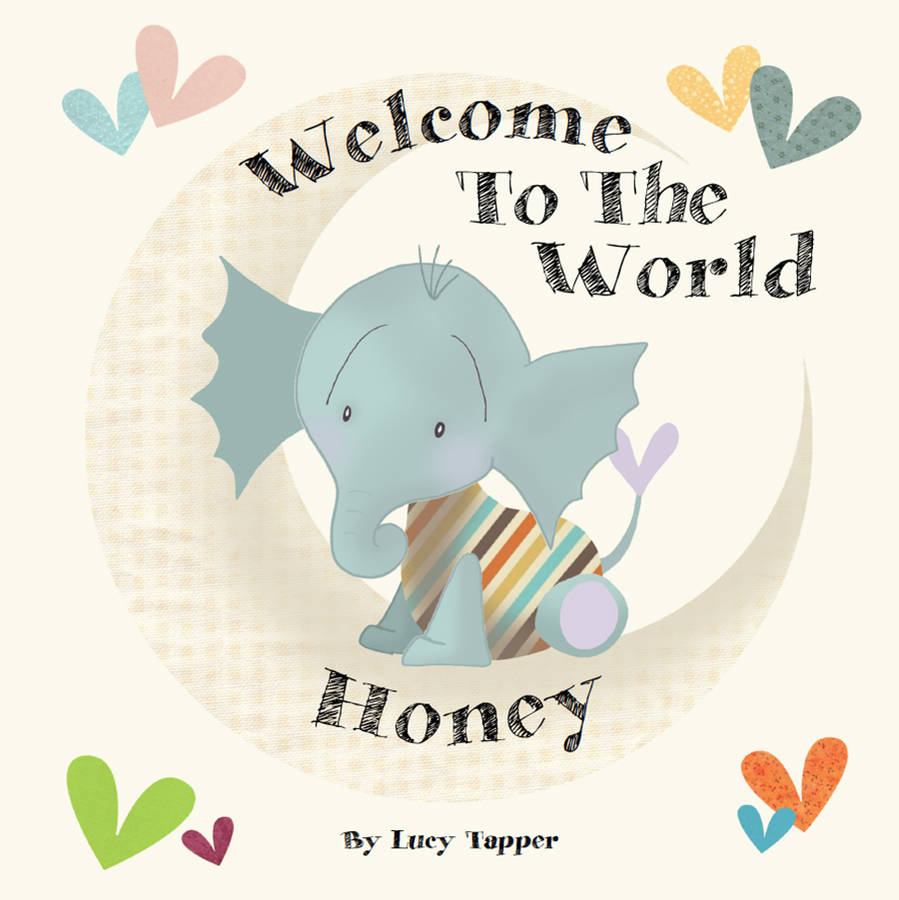 'welcome to the world' personalised new baby book by fromlucy ...