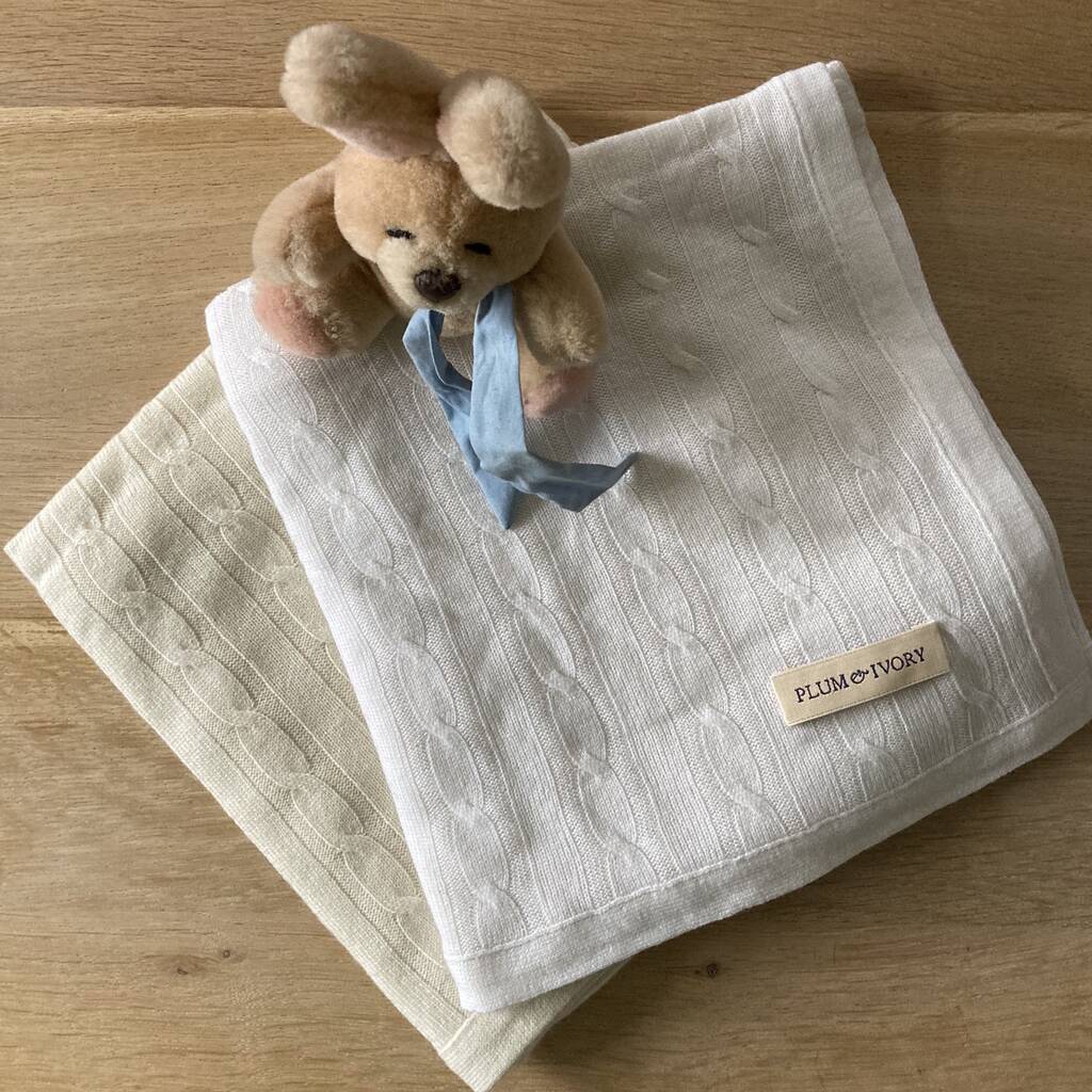 Cashmere Baby Blanket By Plum & Ivory | notonthehighstreet.com