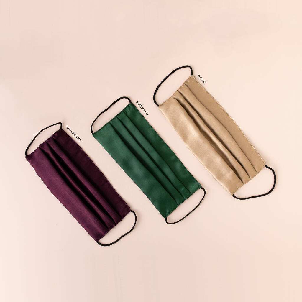 Silk Satin Face Mask Ultra Soft By Linea Masks | notonthehighstreet.com
