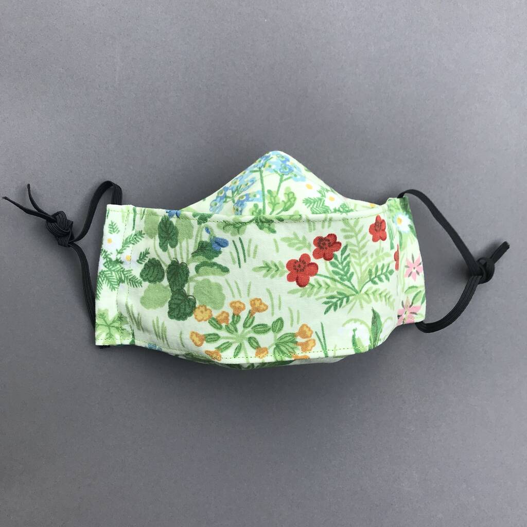 Vintage Floral Fabrics Washable Reusable Face Mask By Nervous Stitch ...