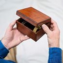 Personalised Classic Leather Stud Box Two Colours By Ginger Rose ...