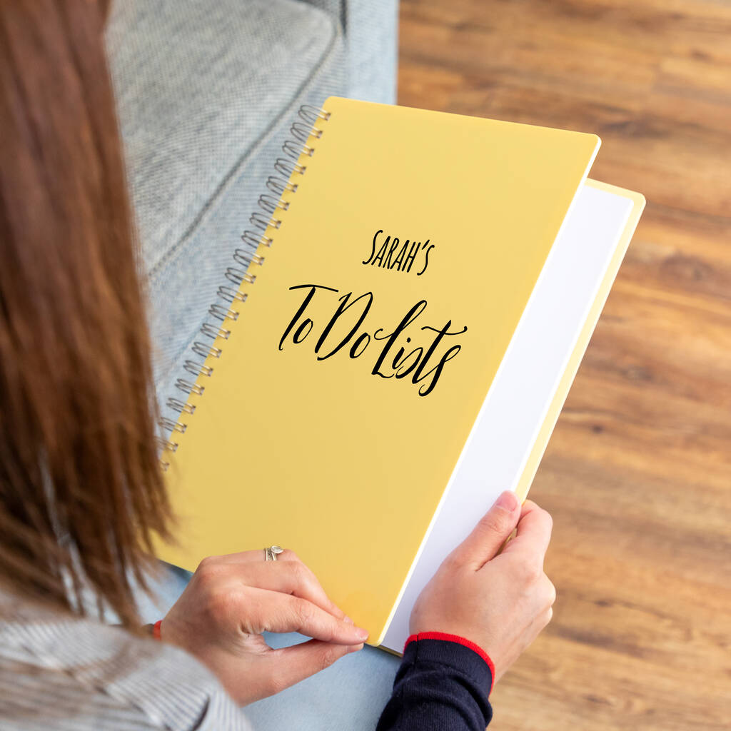Personalised To Do Lists Notebook By Mirrorin Notonthehighstreet