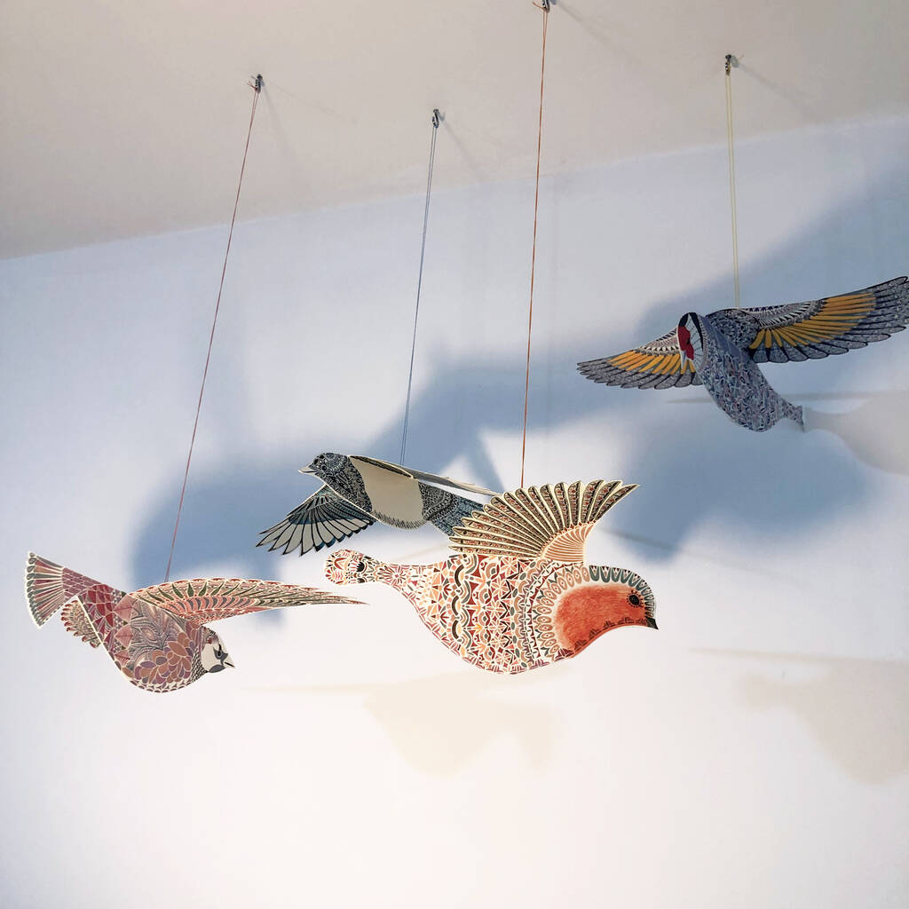 Pop Up Bird Decoration Kit By Prism of Starlings | notonthehighstreet.com