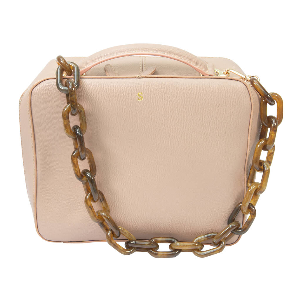 Personalised Leather Bag With Changeable Strap By Magpie Decor ...