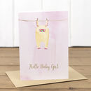 Baby Girl Card By Yellowstone Art Boutique | notonthehighstreet.com