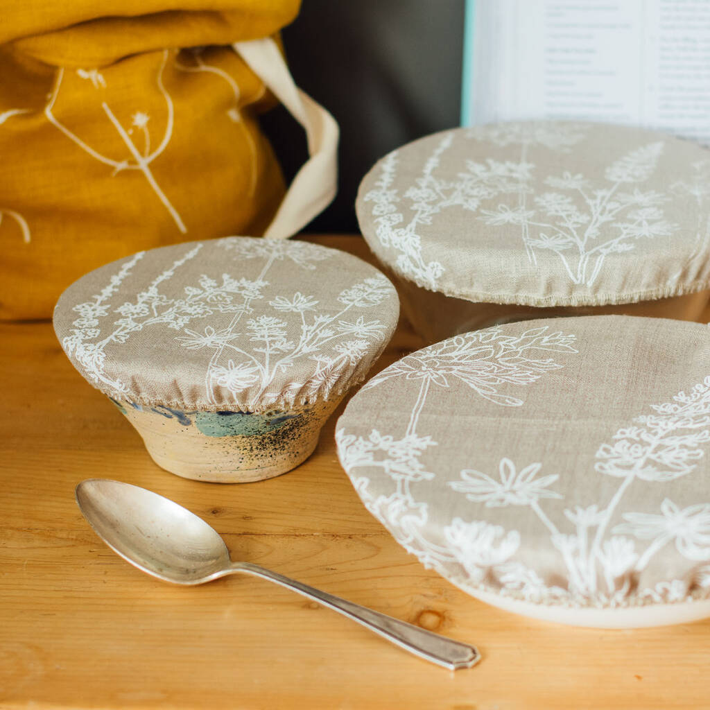 Reusable Bowl Covers Set Of Three By Helen Round | notonthehighstreet.com