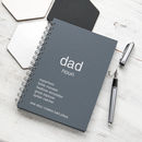 Personalised Dad Dictionary Style Definition Notebook By Jin.B ...
